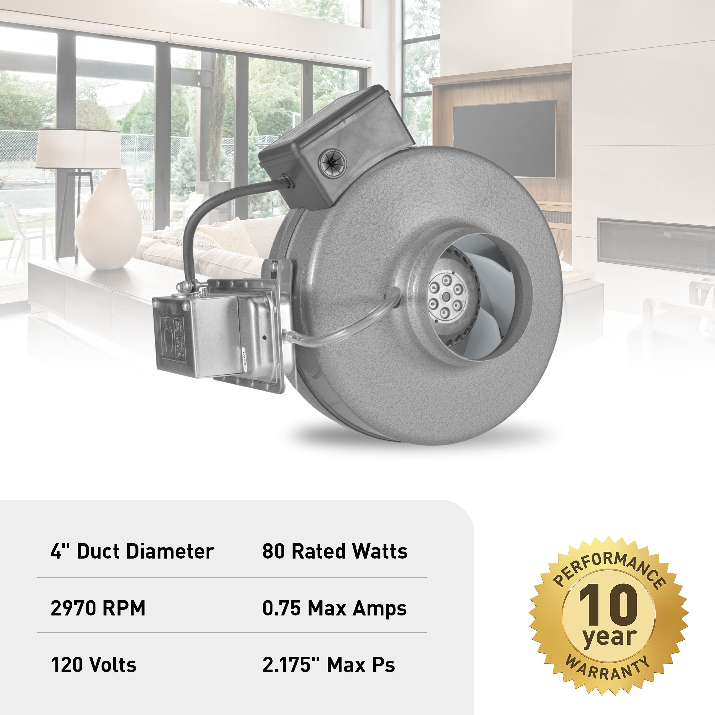 Atmosphere VTX In-Line Fan with Pressure Sensor | Panasonic North ...